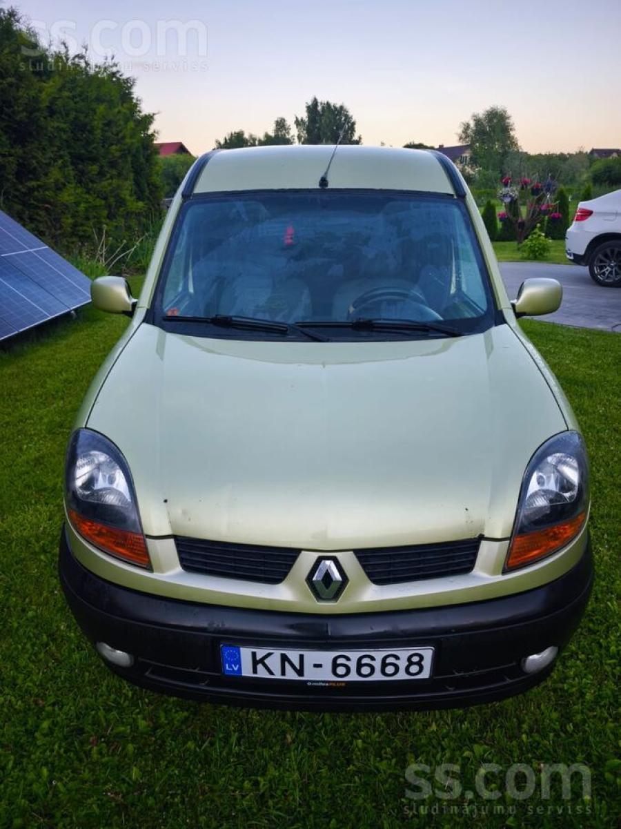 Zaļš Renault Kangoo 2004 Rīga, ar dzinēja tilpumu 1.20 L un nobraukumu 326 tūkst. km par 2750 €, foto 1 vietnē AUTOMOTO.COM.LV
