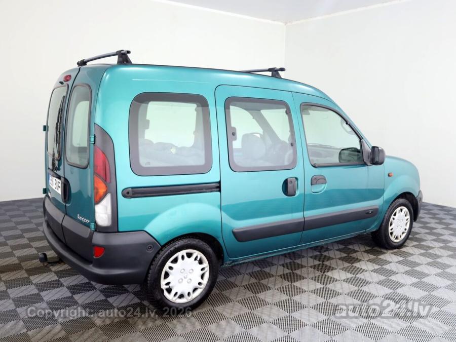 Green Renault Kangoo 2001 in Tallinn, with an engine capacity of 1.40 L and mileage of 265 thousand km for 999 €, photo 3 on AUTOMOTO.COM.LV