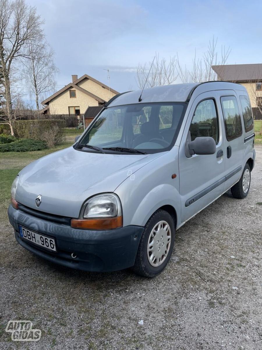 Grey Renault Kangoo 2000 in Silute, with an engine capacity of 1.90 L and mileage of 190 thousand km for 940 €, photo 1 on AUTOMOTO.COM.LV