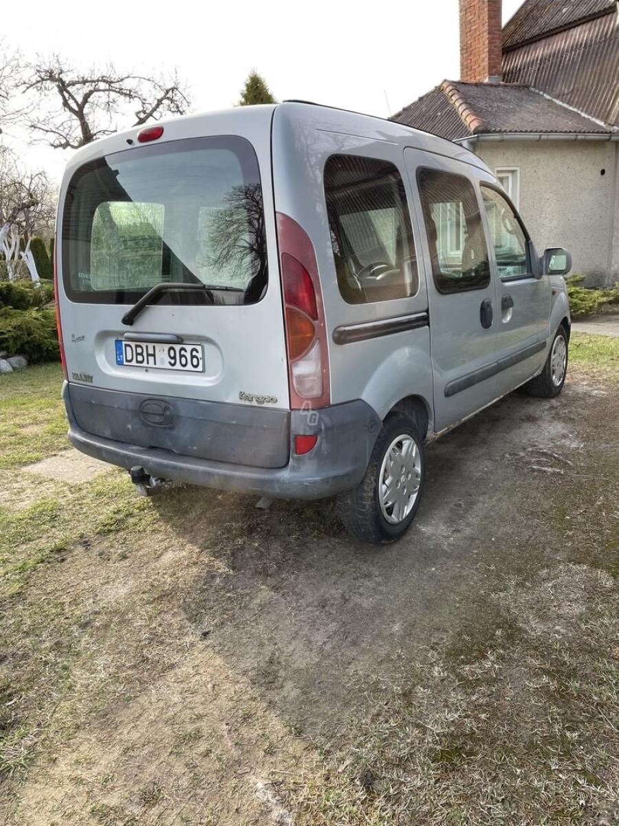 Grey Renault Kangoo 2000 in Silute, with an engine capacity of 1.90 L and mileage of 190 thousand km for 940 €, photo 6 on AUTOMOTO.COM.LV