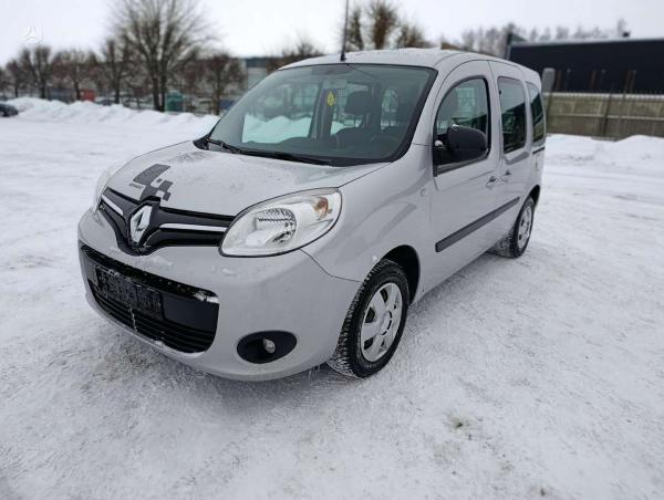 Grey Renault Kangoo 2015 in Marijampole, with an engine capacity of 1.46 L and mileage of 221 thousand km for 5450 €, photo 8 on AUTOMOTO.COM.LV