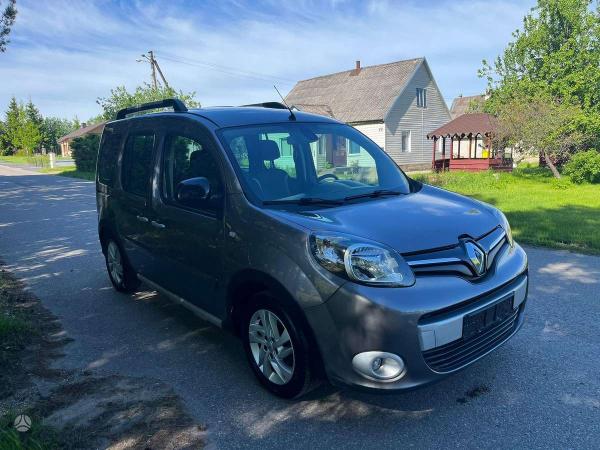 Grey Renault Kangoo 2016 in Utena, with an engine capacity of 1.46 L and mileage of 243 thousand km for 5850 €, photo 2 on AUTOMOTO.COM.LV
