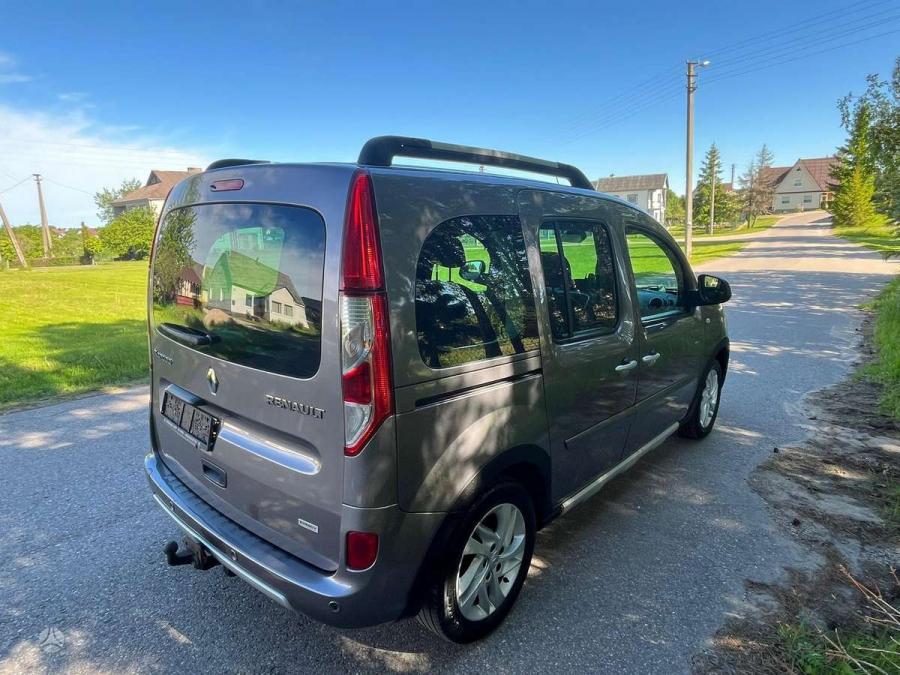 Grey Renault Kangoo 2016 in Utena, with an engine capacity of 1.46 L and mileage of 243 thousand km for 5850 €, photo 6 on AUTOMOTO.COM.LV