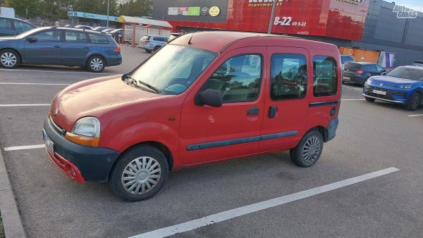 Red Renault Kangoo 2000 in Kaunas, with an engine capacity of 1.90 L and mileage of 204 thousand km for 1300 €, photo 1 on AUTOMOTO.COM.LV
