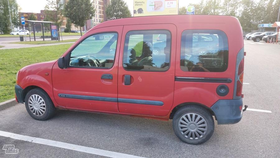 Red Renault Kangoo 2000 in Kaunas, with an engine capacity of 1.90 L and mileage of 204 thousand km for 1300 €, photo 4 on AUTOMOTO.COM.LV