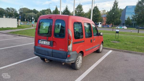 Red Renault Kangoo 2000 in Kaunas, with an engine capacity of 1.90 L and mileage of 204 thousand km for 1300 €, photo 5 on AUTOMOTO.COM.LV