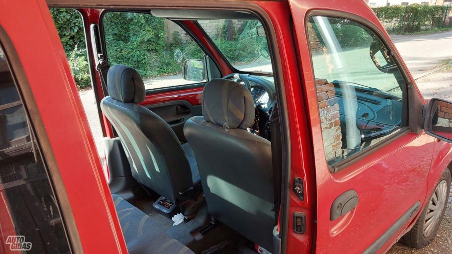 Red Renault Kangoo 2000 in Kaunas, with an engine capacity of 1.90 L and mileage of 204 thousand km for 1300 €, photo 13 on AUTOMOTO.COM.LV