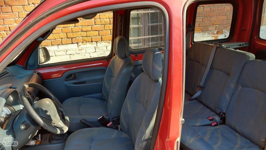 Red Renault Kangoo 2000 in Kaunas, with an engine capacity of 1.90 L and mileage of 204 thousand km for 1300 €, photo 14 on AUTOMOTO.COM.LV