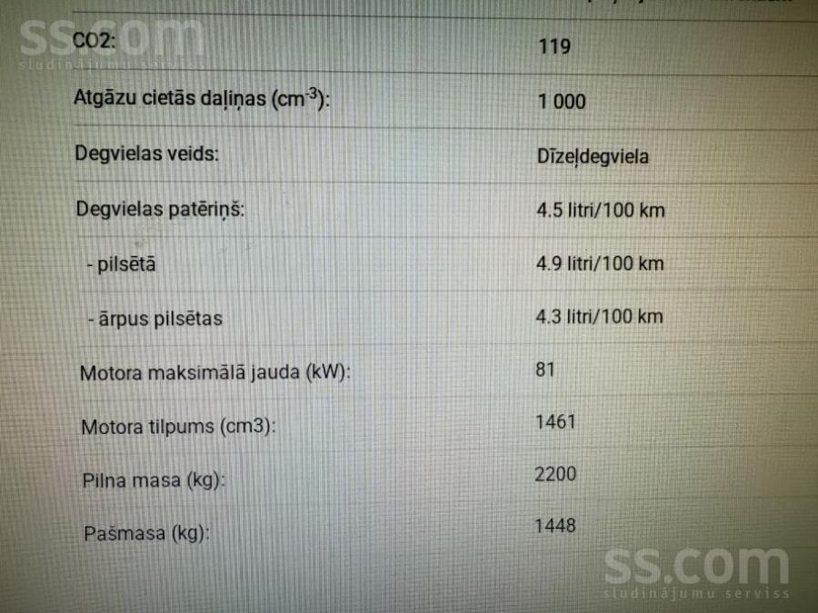 White Renault Kangoo 2017 in Riga, with an engine capacity of 1.50 L and mileage of 0 thousand km for 5850 €, photo 30 on AUTOMOTO.COM.LV