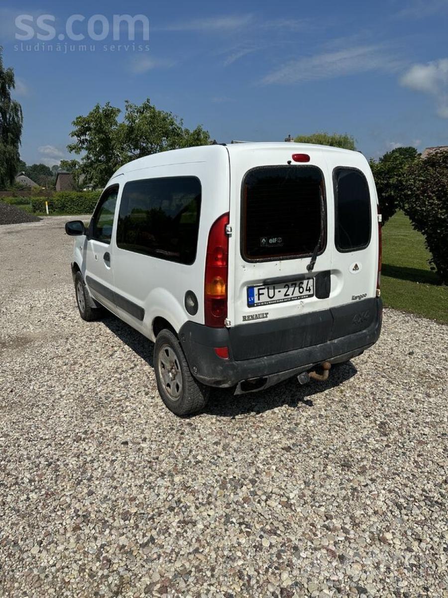 White Renault Kangoo 2007 in Tukums, with an engine capacity of 1.60 L and mileage of 315 thousand km for 1850 €, photo 6 on AUTOMOTO.COM.LV