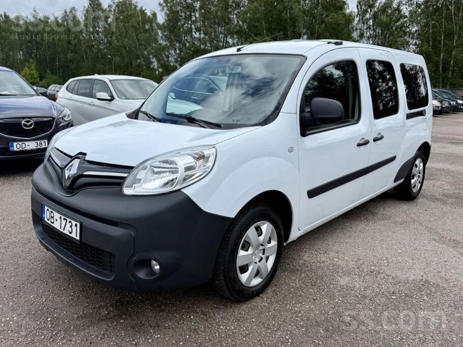White Renault Kangoo 2017 in Riga, with an engine capacity of 1.50 L and mileage of 0 thousand km for 6550 €, photo 2 on AUTOMOTO.COM.LV