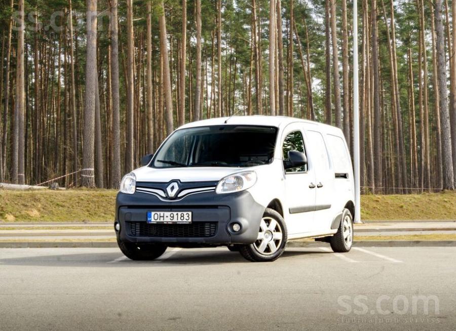 White Renault Kangoo 2018 in Riga, with an engine capacity of 1.50 L and mileage of 320 thousand km for 3990 €, photo 1 on AUTOMOTO.COM.LV