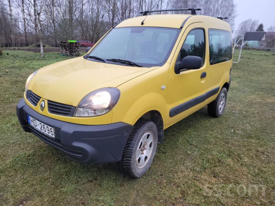 Dzeltens Renault Kangoo 2008 Daugavpils, ar dzinēja tilpumu 1.60 L un nobraukumu 174 tūkst. km par 2050 €, foto 1 vietnē AUTOMOTO.COM.LV