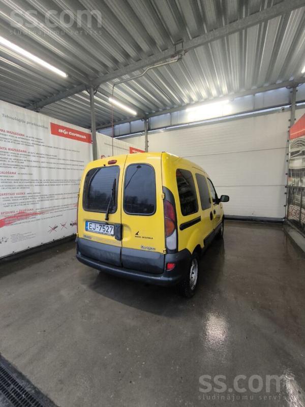 Yellow Renault Kangoo 2001 in Riga, with an engine capacity of 1.90 L and mileage of 230 thousand km for 1000 €, photo 6 on AUTOMOTO.COM.LV