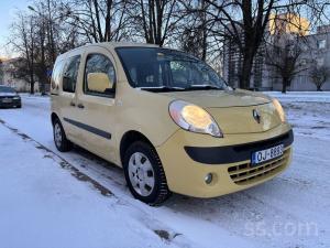 Yellow Renault Kangoo 2010 in Riga, with an engine capacity of 1.60 L and mileage of 179 thousand km for 3200 €, photo  on AUTOMOTO.COM.LV