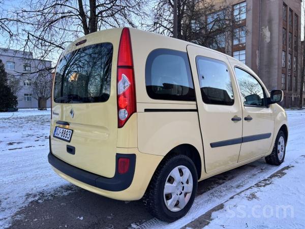 Yellow Renault Kangoo 2010 in Riga, with an engine capacity of 1.60 L and mileage of 179 thousand km for 3200 €, photo 4 on AUTOMOTO.COM.LV