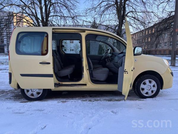 Yellow Renault Kangoo 2010 in Riga, with an engine capacity of 1.60 L and mileage of 179 thousand km for 3200 €, photo 6 on AUTOMOTO.COM.LV