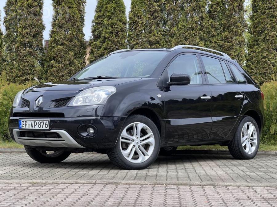 Black Renault Koleos 2011 in Jelgava, with an engine capacity of 2.00 L and mileage of 221 thousand km for 4999 €, photo 1 on AUTOMOTO.COM.LV