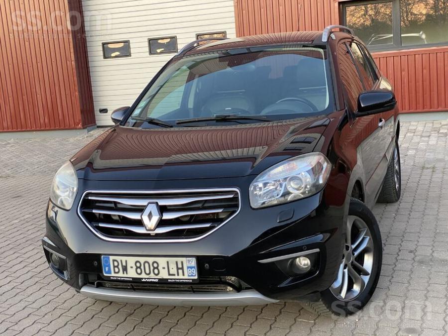 Black Renault Koleos 2012 in Riga, with an engine capacity of 2.00 L and mileage of 226 thousand km for 24500 €, photo 1 on AUTOMOTO.COM.LV