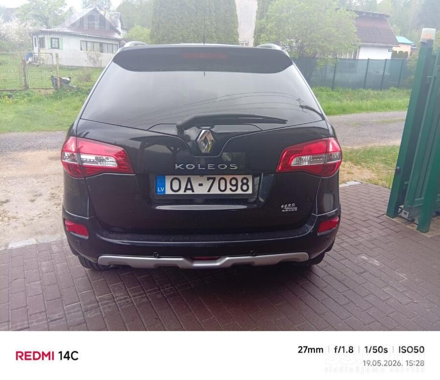 Black Renault Koleos 2014 in Riga, with an engine capacity of 2.00 L and mileage of 249 thousand km for 6200 €, photo 7 on AUTOMOTO.COM.LV