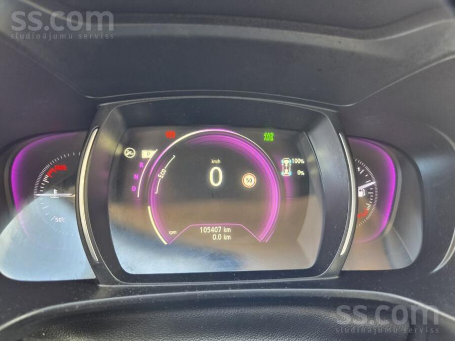 Black Renault Koleos 2018 in Riga, with an engine capacity of 2.00 L and mileage of 105 thousand km for 13600 €, photo 16 on AUTOMOTO.COM.LV