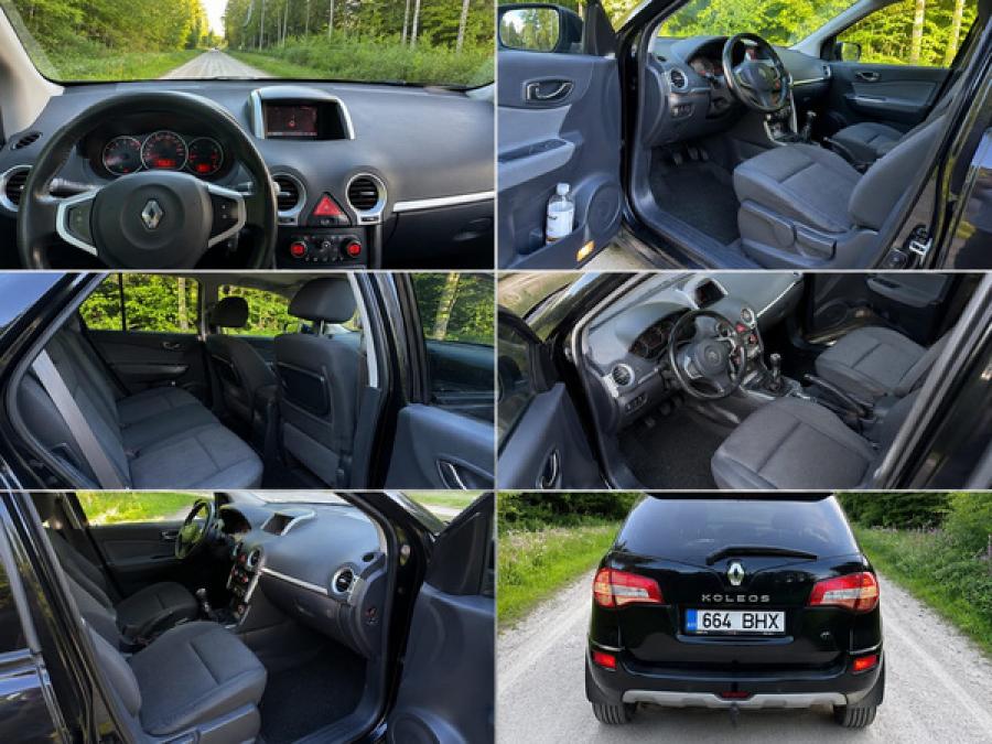 Black Renault Koleos 2008 in Tallinn, with an engine capacity of 2.00 L and mileage of 165 thousand km for 2790 €, photo 7 on AUTOMOTO.COM.LV