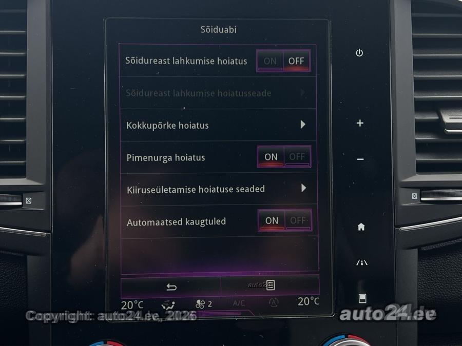 Черный Рено Колеос 2018 в Пярну, объемом двигателя 2.00 л и пробегом 75 тыс. км за 18900 €, фото 18 на AUTOMOTO.COM.LV