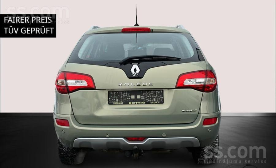 Zaļš Renault Koleos 2010 Ogre, ar dzinēja tilpumu 2.00 L un nobraukumu 190 tūkst. km par 4895 €, foto 3 vietnē AUTOMOTO.COM.LV