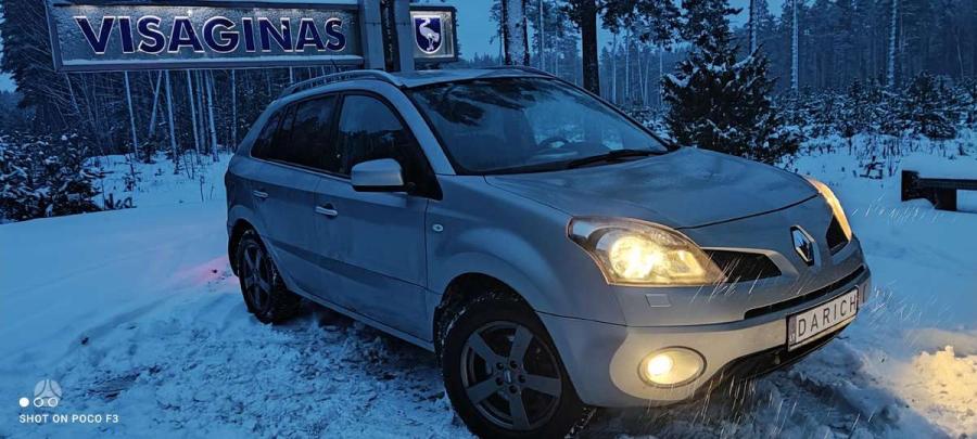 Pelēks Renault Koleos 2009 Visaginas, ar dzinēja tilpumu 2.00 L un nobraukumu 285 tūkst. km par 3699 €, foto 1 vietnē AUTOMOTO.COM.LV