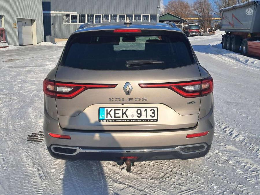 Grey Renault Koleos 2018 in Alytus, with an engine capacity of 2.00 L and mileage of 297 thousand km for 9200 €, photo 3 on AUTOMOTO.COM.LV