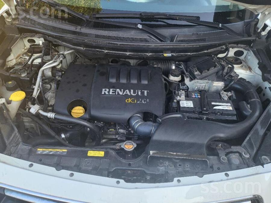 White Renault Koleos 2011 in Jelgava, with an engine capacity of 2.00 L and mileage of 201 thousand km for 4500 €, photo 9 on AUTOMOTO.COM.LV