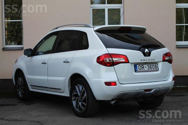Balts Renault Koleos 2013 Ogre, ar dzinēja tilpumu 2.00 L un nobraukumu 252 tūkst. km par 5890 €, foto 7 vietnē AUTOMOTO.COM.LV