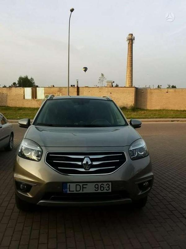 Yellow Renault Koleos 2012 in Plunge, with an engine capacity of 2.00 L and mileage of 300 thousand km for 5800 €, photo 3 on AUTOMOTO.COM.LV