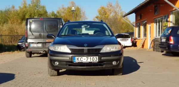 Черный Рено Лагуна 2005 в Валмиера, объемом двигателя 1.90 л и пробегом 322 тыс. км за 1350 €, фото 8 на AUTOMOTO.COM.LV