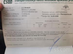 Черный Рено Лагуна 2006 в Екабпилс, объемом двигателя 1.90 л и пробегом 342 тыс. км за 1150 €, фото 6 на AUTOMOTO.COM.LV