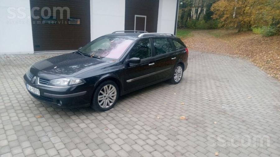 Black Renault Laguna 2006 in Riga, with an engine capacity of 2.20 L and mileage of 288 thousand km for 1650 €, photo 4 on AUTOMOTO.COM.LV