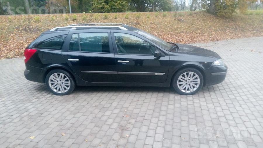 Black Renault Laguna 2006 in Riga, with an engine capacity of 2.20 L and mileage of 288 thousand km for 1650 €, photo 6 on AUTOMOTO.COM.LV