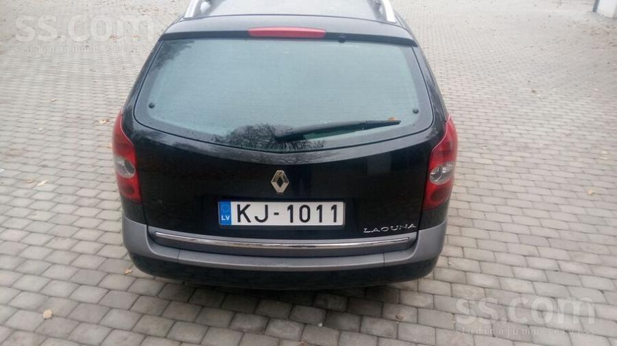 Black Renault Laguna 2006 in Riga, with an engine capacity of 2.20 L and mileage of 288 thousand km for 1650 €, photo 7 on AUTOMOTO.COM.LV