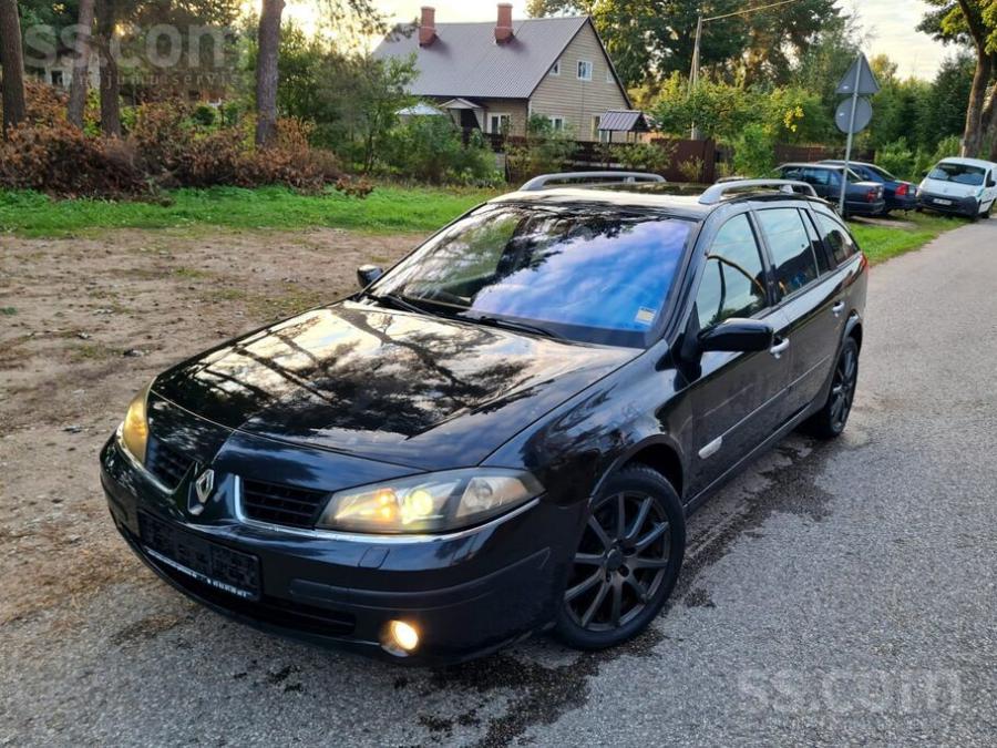 Black Renault Laguna 2006 in Daugavpils, with an engine capacity of 2.20 L and mileage of 276 thousand km for 899 €, photo 21 on AUTOMOTO.COM.LV