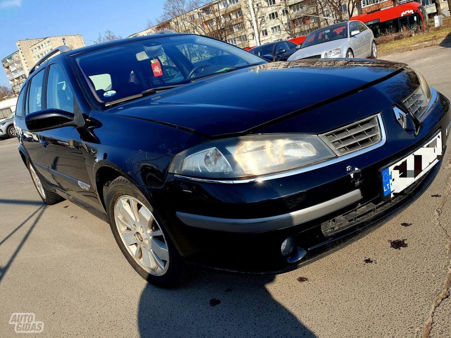 Black Renault Laguna 2007 in Vilnius, with an engine capacity of 2.00 L and mileage of 158 thousand km for 999 €, photo 1 on AUTOMOTO.COM.LV
