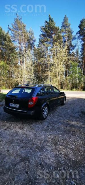 Black Renault Laguna 2007 in Riga, with an engine capacity of 1.90 L and mileage of 374 thousand km for 1400 €, photo 4 on AUTOMOTO.COM.LV