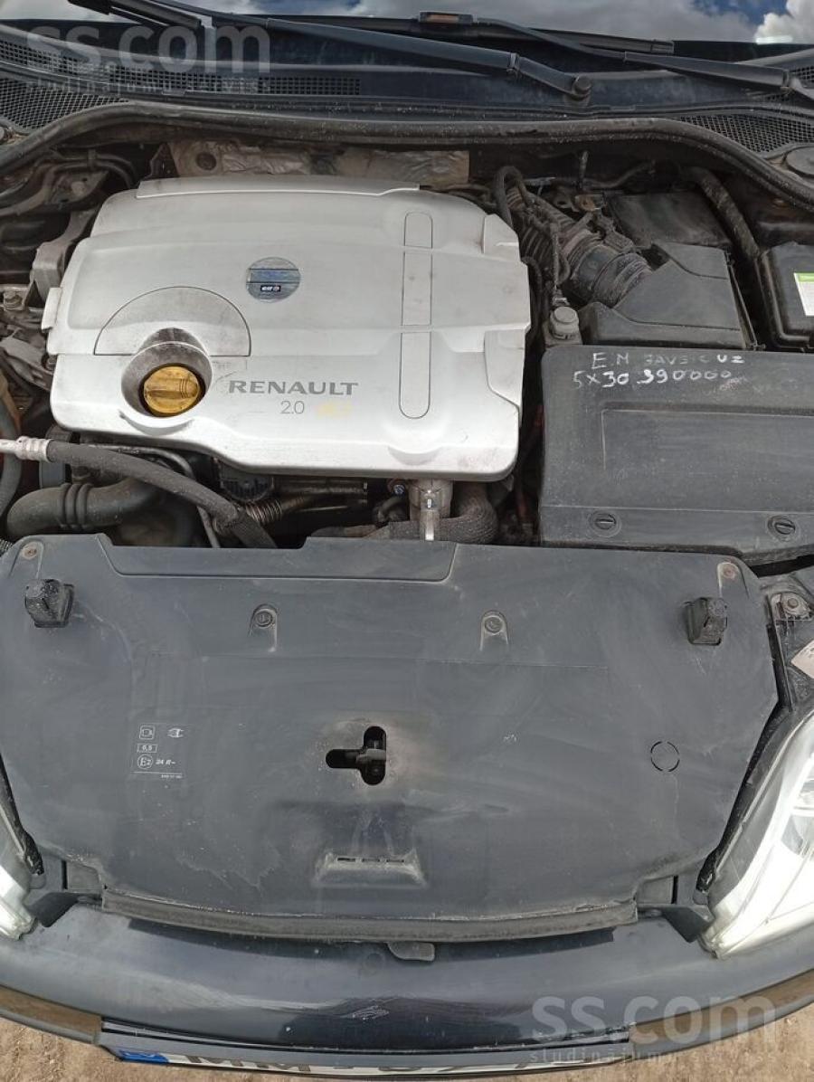 Melns Renault Laguna 2008 Ogre, ar dzinēja tilpumu 2.00 L un nobraukumu 372 tūkst. km par 1250 €, foto 12 vietnē AUTOMOTO.COM.LV