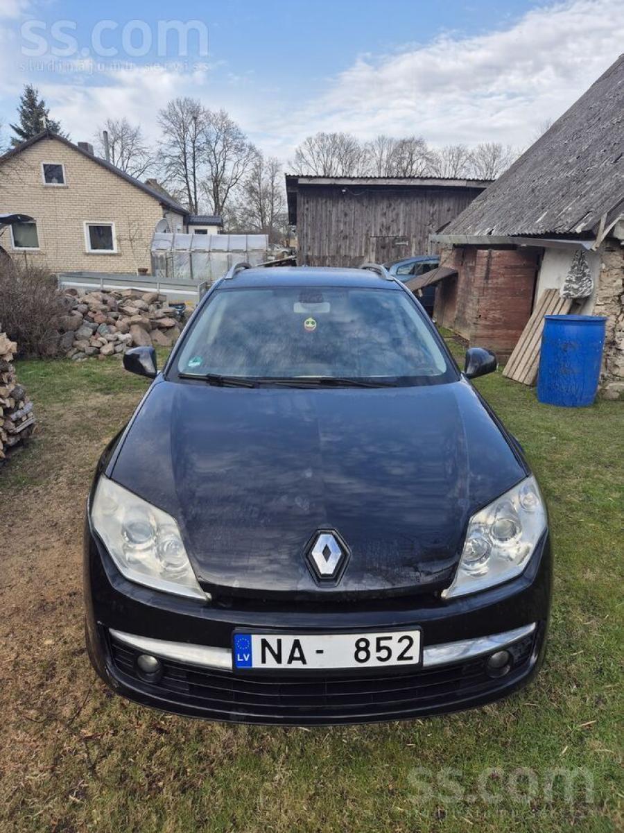 Black Renault Laguna 2009 in Saldus, with an engine capacity of 1.90 L and mileage of 313 thousand km for 1200 €, photo 2 on AUTOMOTO.COM.LV