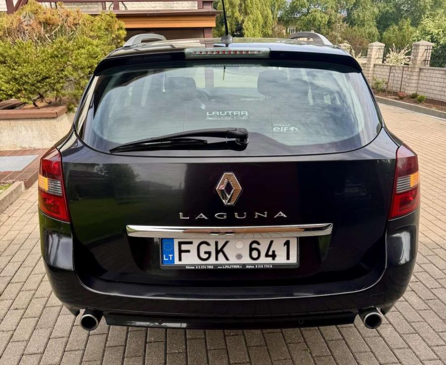 Melns Renault Laguna 2011 Klaipėda, ar dzinēja tilpumu 2.00 L un nobraukumu 308 tūkst. km par 2500 €, foto 5 vietnē AUTOMOTO.COM.LV