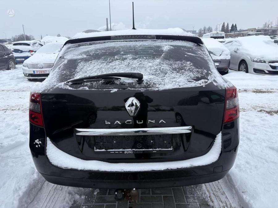 Black Renault Laguna 2012 in Taurage, with an engine capacity of 1.46 L and mileage of 270 thousand km for 4300 €, photo 7 on AUTOMOTO.COM.LV