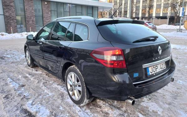 Black Renault Laguna 2013 in Vilnius, with an engine capacity of 2.00 L and mileage of 222 thousand km for 4300 €, photo 6 on AUTOMOTO.COM.LV