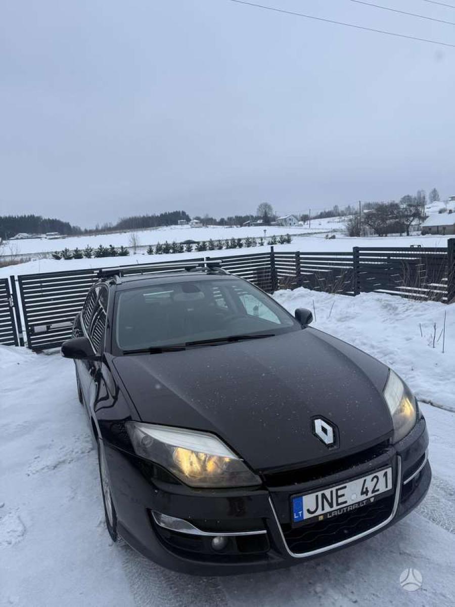 Black Renault Laguna 2013 in Vilnius, with an engine capacity of 1.46 L and mileage of 287 thousand km for 3900 €, photo 5 on AUTOMOTO.COM.LV