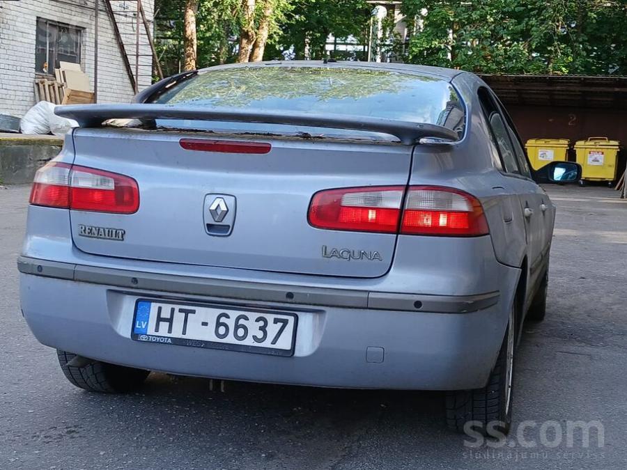 Zils Renault Laguna 2001 Rīga, ar dzinēja tilpumu 2.00 L un nobraukumu 260 tūkst. km par 290 €, foto 4 vietnē AUTOMOTO.COM.LV