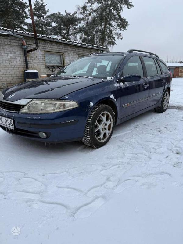 Blue Renault Laguna 2003 in Druskininkai, with an engine capacity of 1.87 L and mileage of 269 thousand km for 990 €, photo 1 on AUTOMOTO.COM.LV
