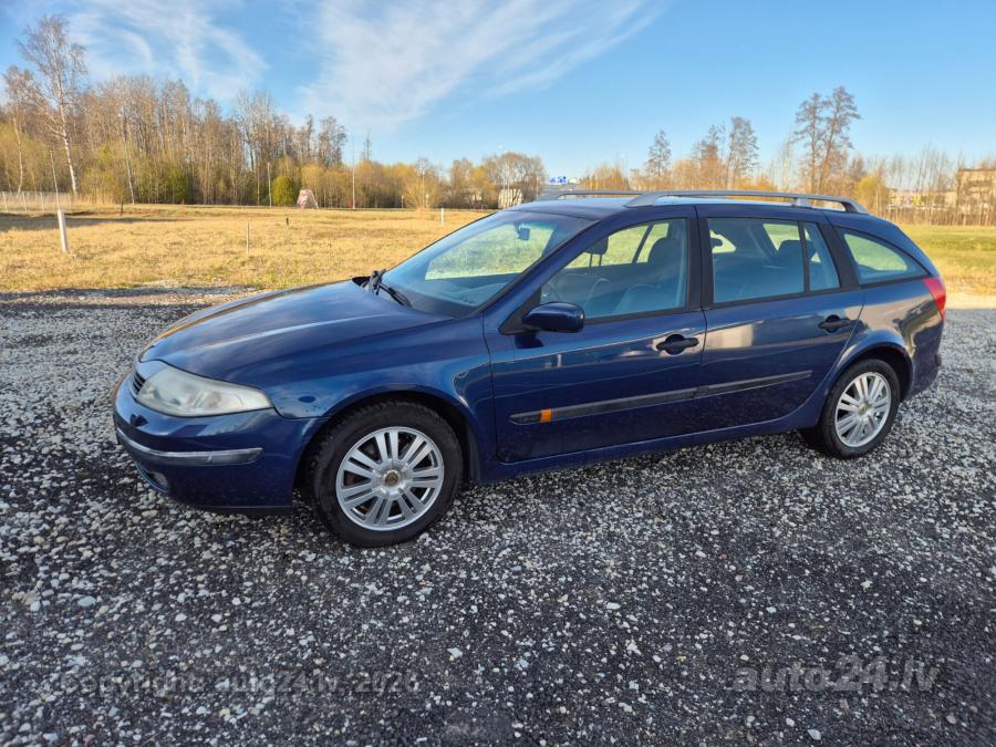 Blue Renault Laguna 2004 in Parnu, with an engine capacity of 1.80 L and mileage of 344 thousand km for 1100 €, photo 12 on AUTOMOTO.COM.LV